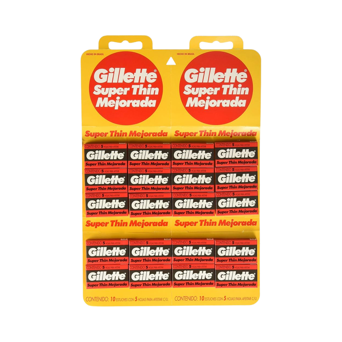 NAVAJA GILLETTE SUPER THIN TIR X 20 CAJ X 5 UN – Redinsa